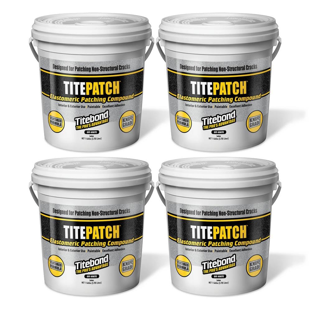 Titebond TitePatch 1 gal. Off-White Textured Knife Grade Elastomeric ...