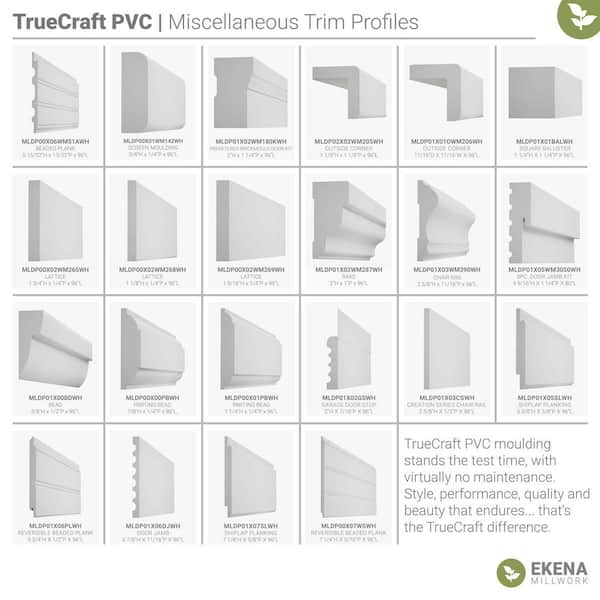 Royal Mouldings 2497 11/16 in. x 5-13/16 in. x 7 ft. PVC Composite ...