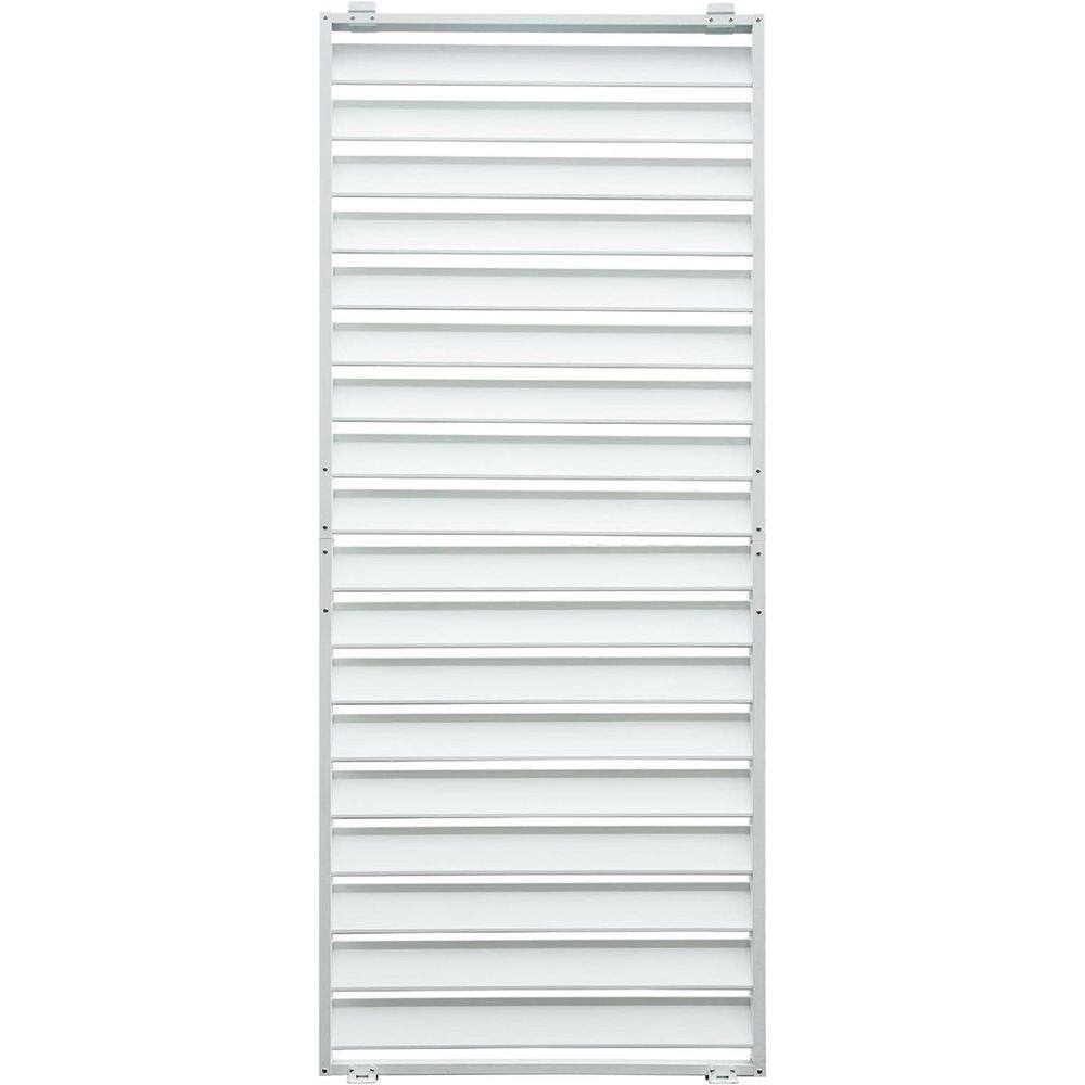 cadeninc 2.94 ft. x 7.11 ft. Outdoor Aluminum Louvered Pergola Screens ...