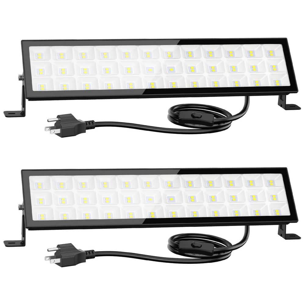 Lukyamzn LED Shop Light 90W 10000lm Ultra Bright with Plug, 6500K ...