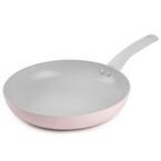 Venus 10 in. Grey and Pink Aluminum Pressed Nonstick Speckle Frying Pan ...