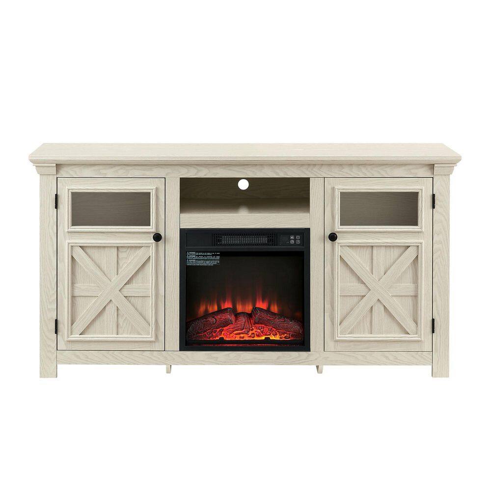 Kadehome 60 in. Freestanding 18 in. Electric Fireplace Insert TV Stand ...