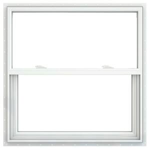 JELD-WEN 35.5 in. x 35.5 in. V-2500 Series White Vinyl Single Hung ...