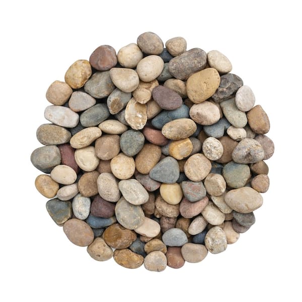 Sun Joe 0.35 cu ft. Natural Mixed Decorative River Rocks, 2-3 in. Stone ...
