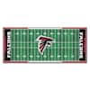 FANMATS Atlanta Falcons 3 ft. x 6 ft. Football Field Rug Runner Rug ...