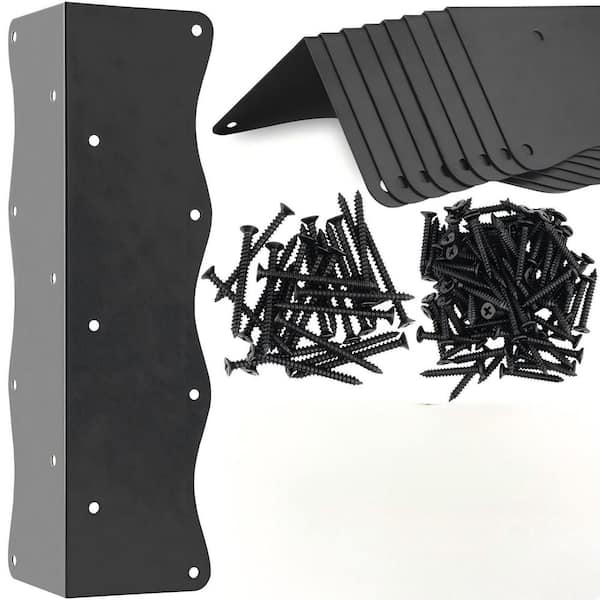 OGETFUUR 11 in. x 3 in. x 3 in. Heavy Duty Metal Corner Brackets, L ...