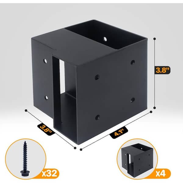 Gift Card Canada 4-Pack Steel Workbench Brackets - Heavy Duty 3-Way ...
