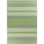 BALTA Jonah Green 8 ft. x 10 ft. Striped Indoor/Outdoor Area Rug ...
