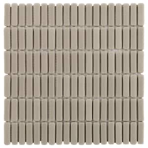 Ivy Hill Tile Nova Sage Green 4 in. x 0.23 in. Mini Square Frosted ...