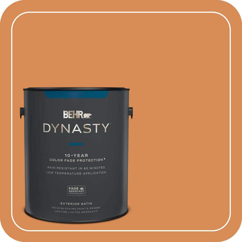 BEHR DYNASTY 1 gal. #260D-5 Amber Wave Satin Enamel Exterior Stain ...
