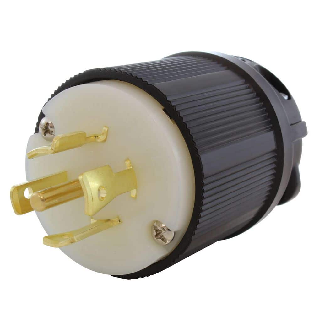 AC WORKS NEMA L22-20P 20A 3-Phase Y 277/480V 5-Prong Locking Male Plug ...