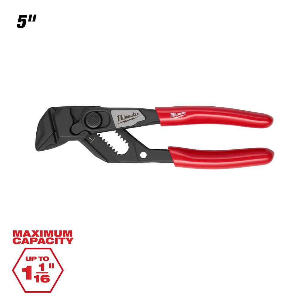 Milwaukee 5 in. Straight Jaw Pliers Wrench 48-22-6905 - The Home Depot