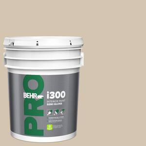 BEHR PRO 1 gal. #N300-3 Casual Khaki Semi-Gloss Interior Paint PR37001 ...