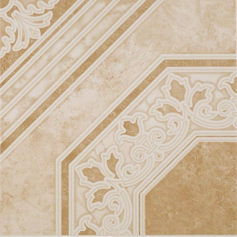 Colonial Gold 13 in. x 13 in. Ceramic Floor and Wall Tile (15.52 sq. ft ...