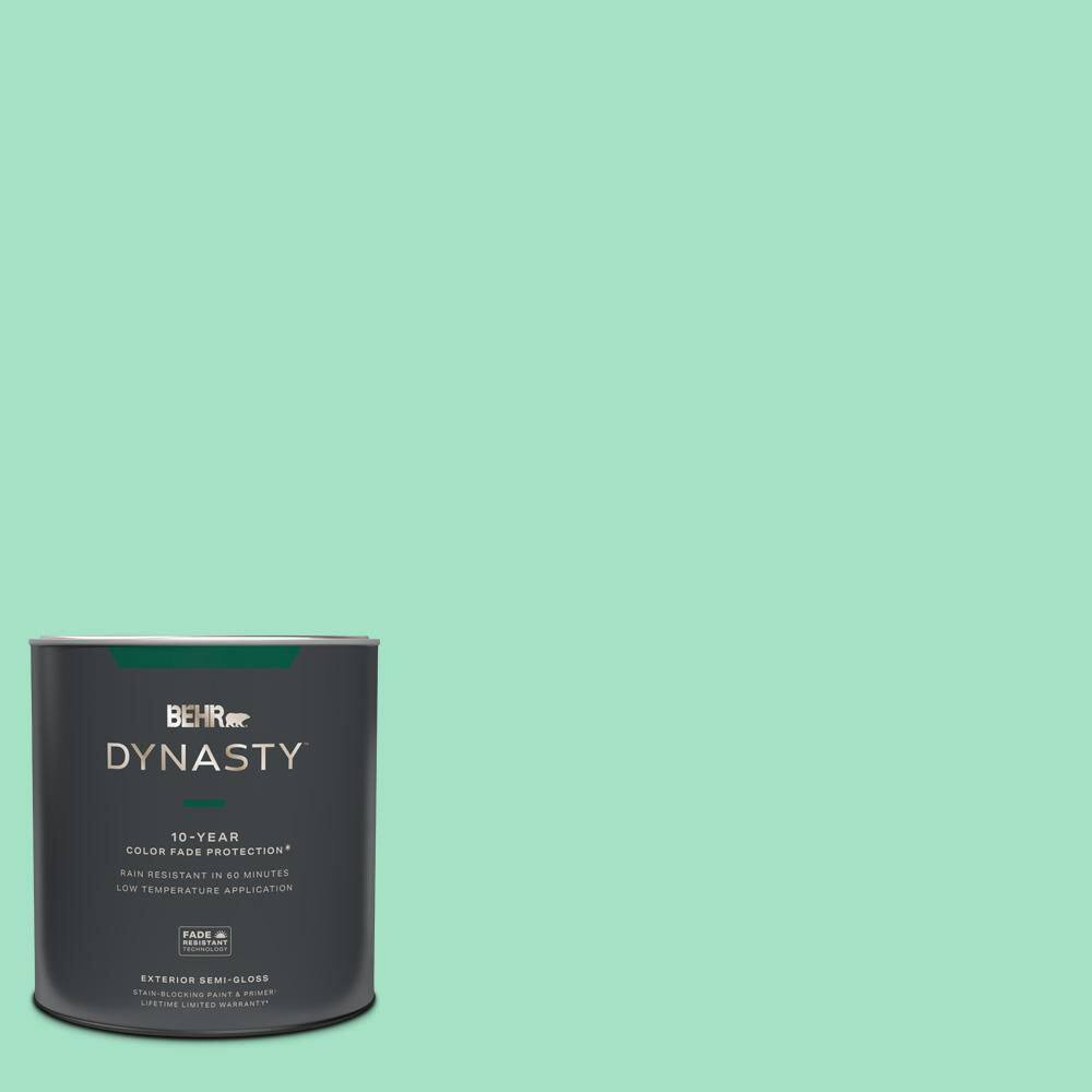 BEHR DYNASTY 1 qt. #470A-3 Reef Green Semi-Gloss Enamel Exterior Stain ...