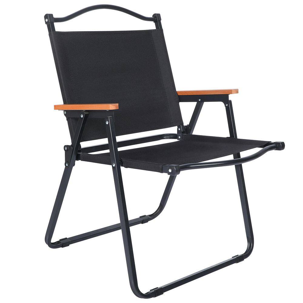 Folding Camp Chair for Adults with Handle and Storage Bag, Load Bearing ...
