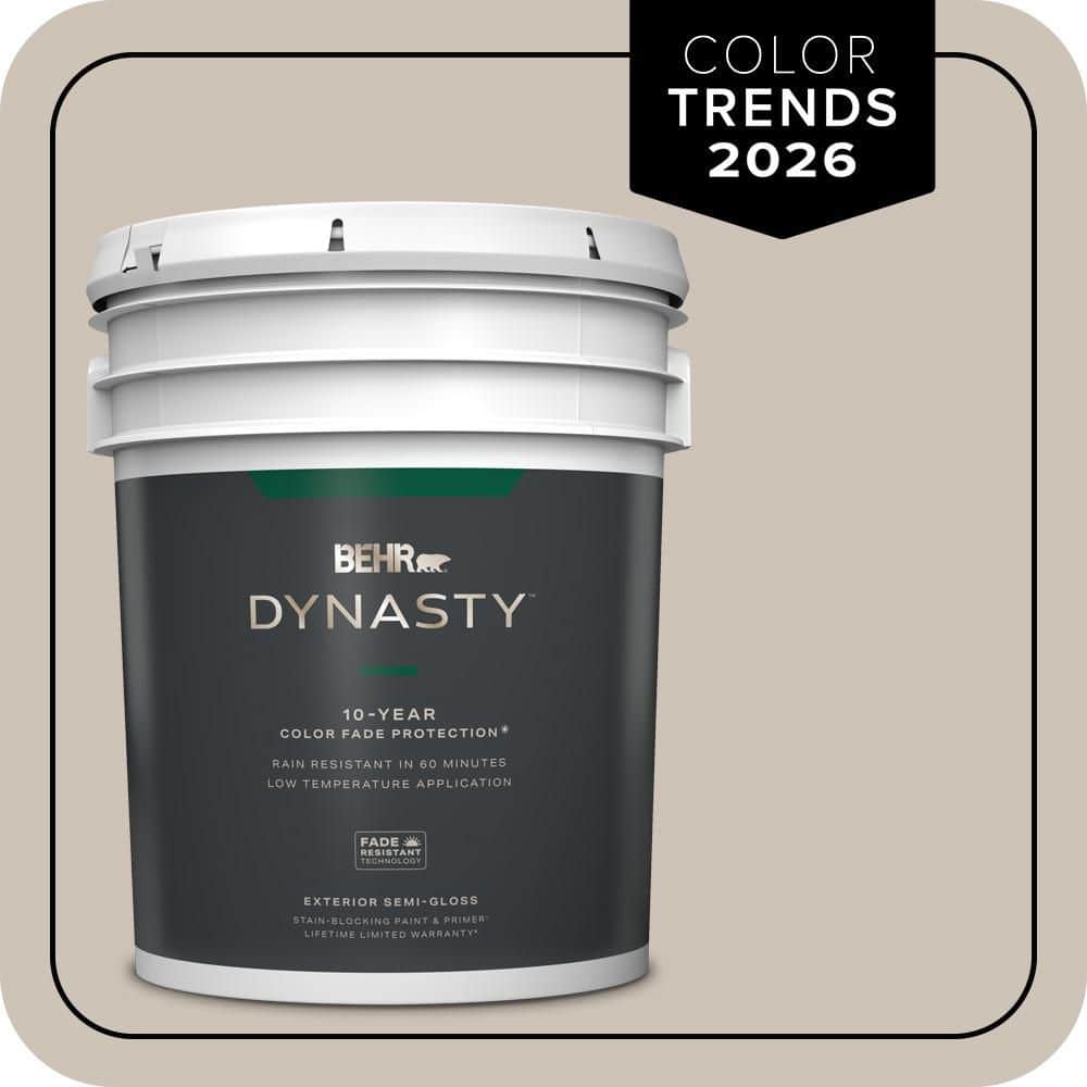 BEHR DYNASTY 5 gal. #720C-3 Wheat Bread Semi-Gloss Enamel Exterior ...