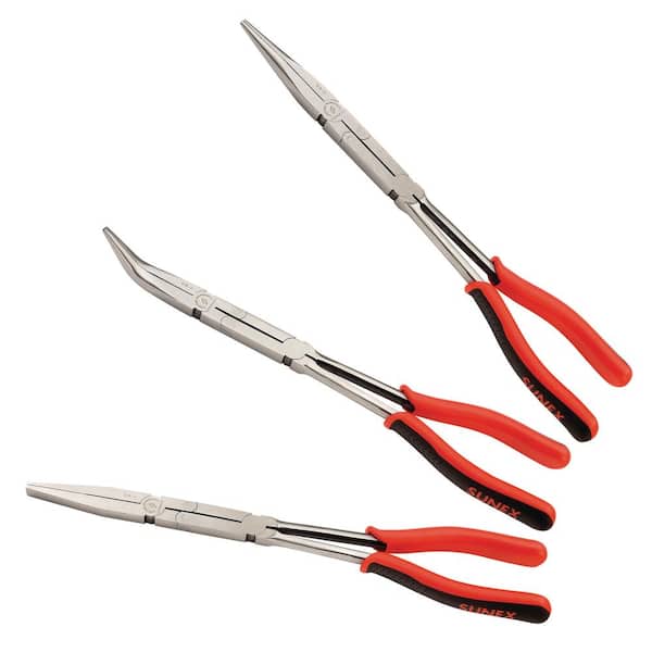 SUNEX TOOLS Long Reach Compound Pliers Set (3-Piece) 3608V