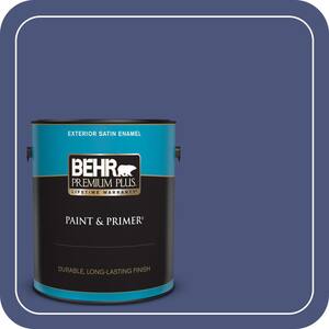 BEHR ULTRA 1 gal. #620D-7 Deep Indigo Extra Durable Satin Enamel ...