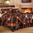DONNA SHARP Campfire 3-Piece Brown Cotton King Quilt Set Z21707