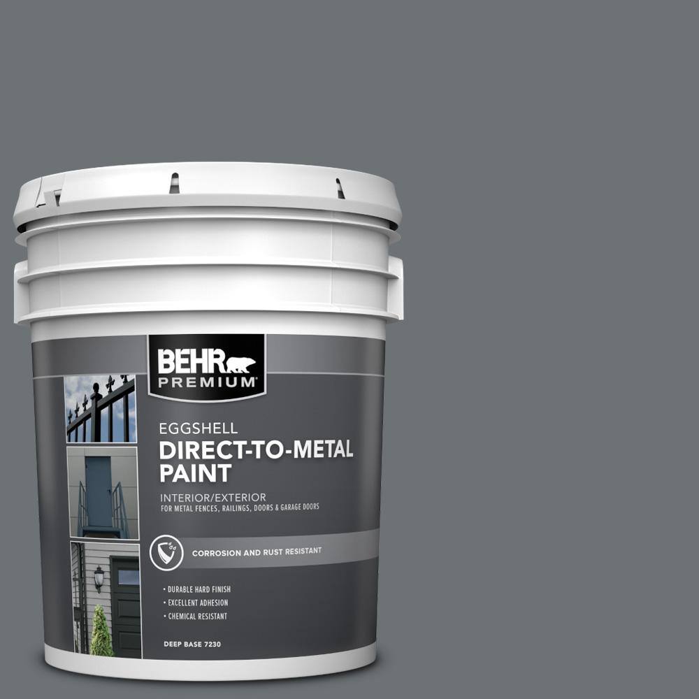 BEHR PREMIUM 5 gal. #MQ5-28 Dawn Gray Eggshell Direct to Metal Interior ...