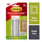 Command 5 lb. Large Metal Universal Picture Hanger (1 Hook, 2 Large and ...