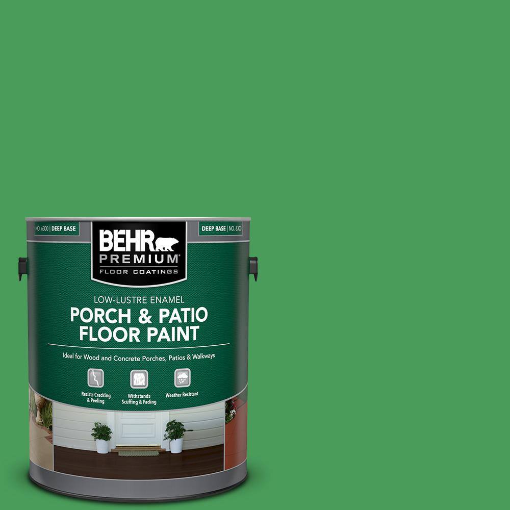 BEHR PREMIUM 1 gal. #P400-6 Clover Patch Low-Lustre Enamel Interior ...
