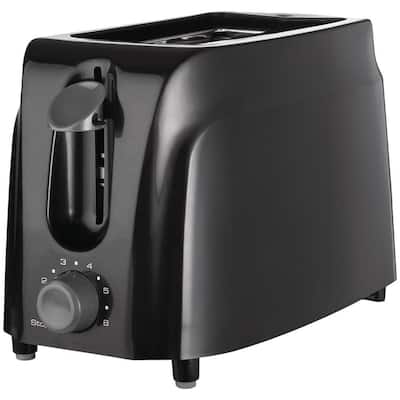 Brentwood Retro 2-Slice Black Extra-Wide Slot Toaster with Cool-Touch ...