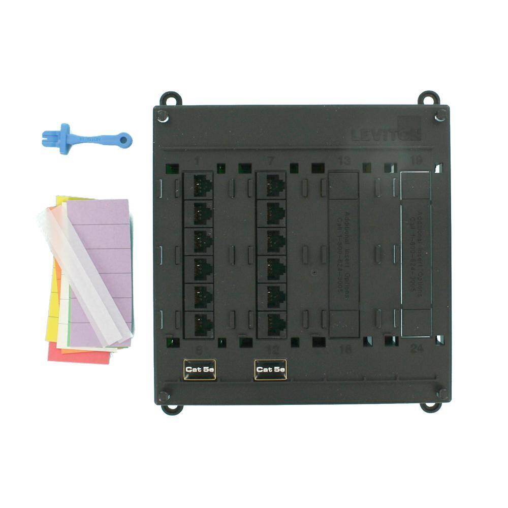 Buy Structured Media Twist and Mount Patch Panel with 12 Cat 5e Ports ...