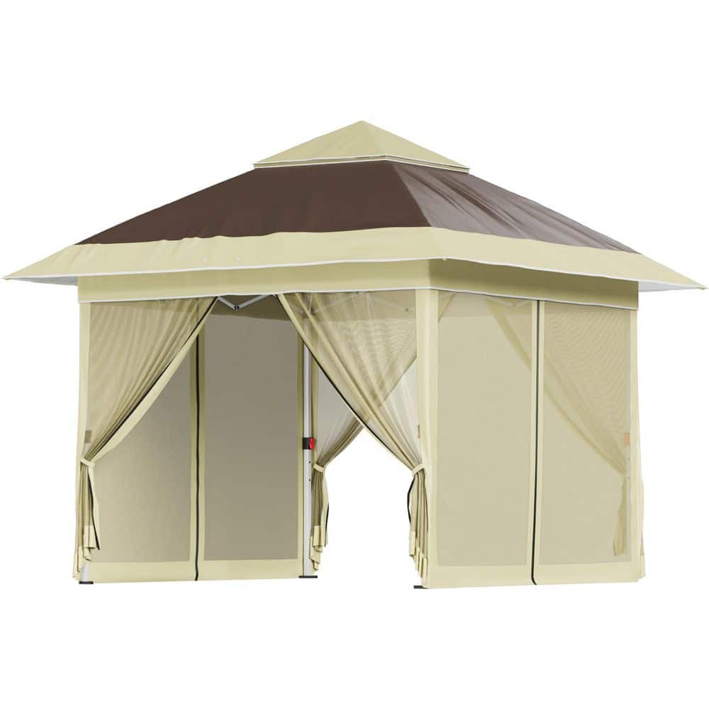 Patiowell 10 ft. x 10 ft. Pop Up Outdoor Canopy Tent, Instant Patio ...