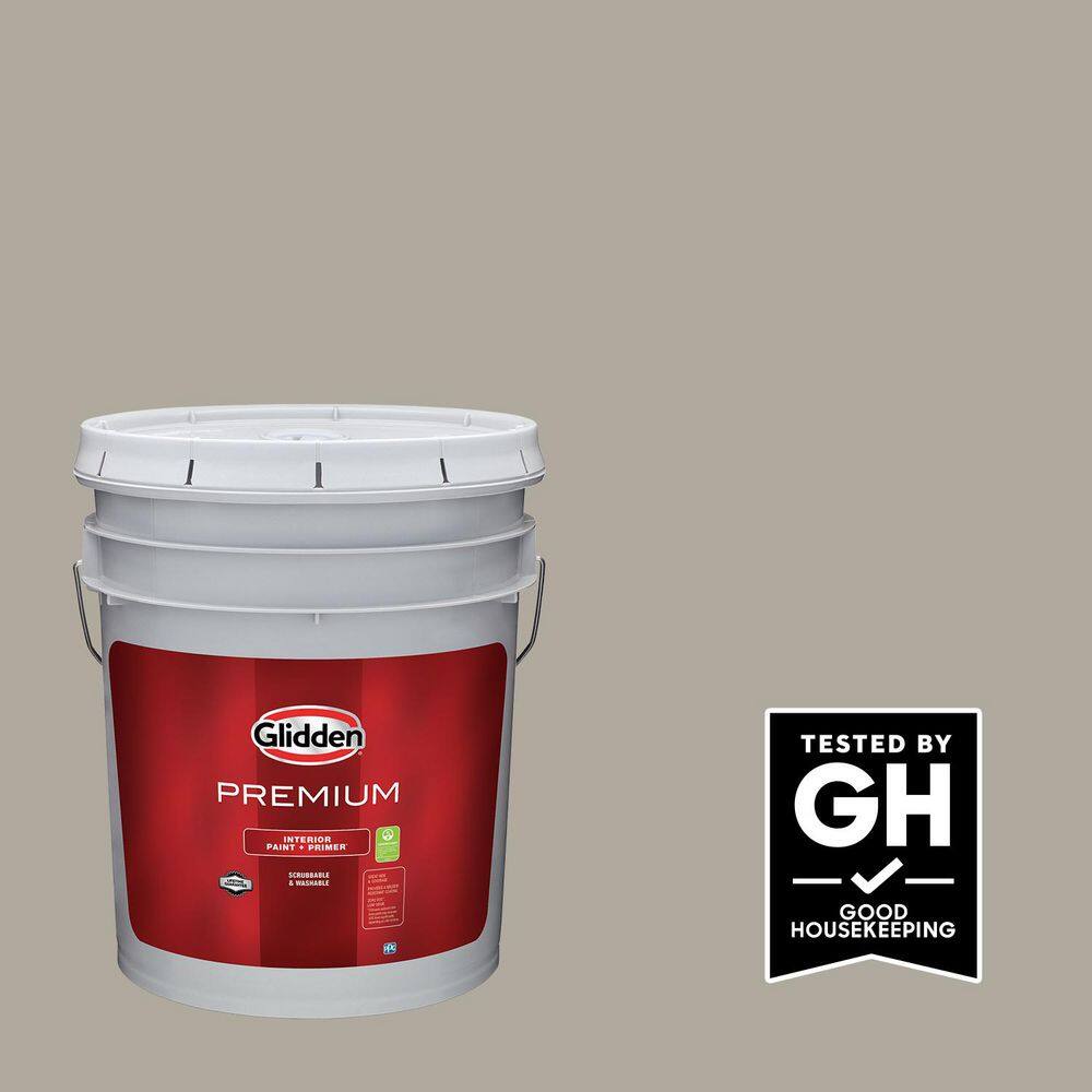 Glidden Premium 5-gal. PPG1000-3 Fieldstone Eggshell Interior Latex ...
