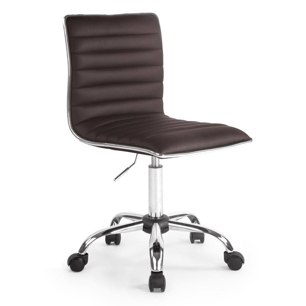EDGEMOD Risa Brown Task Chair HD-303-BRN - The Home Depot