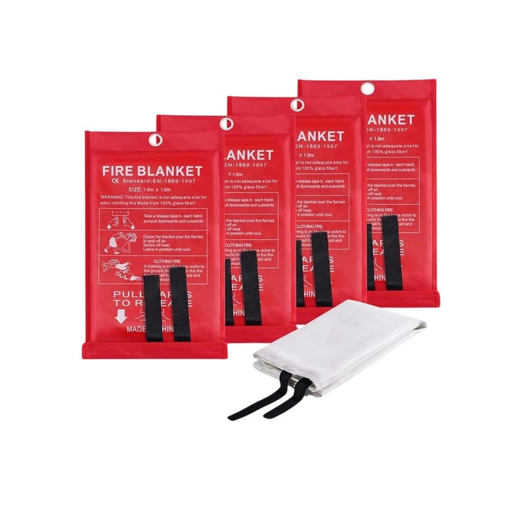 Ahfiwaso Fiberglass Fire Suppression Emergency Blanket Fire Blanket 4 ...