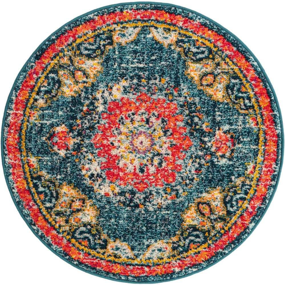 Unique Loom Penrose Alexis Blue 3' 3 x 3' 3 Area Rug 3185289 - The Home ...