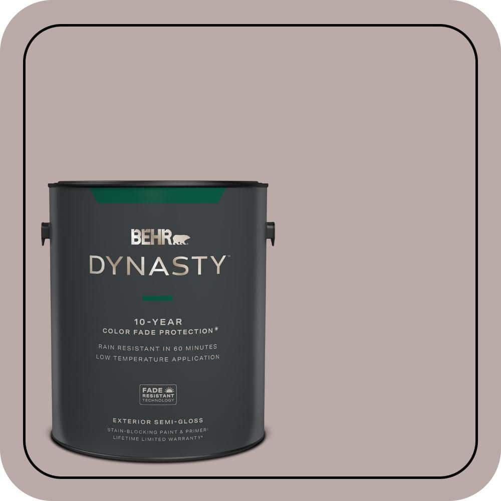 BEHR DYNASTY 1 gal. #730B-4 Winter Cocoa Semi-Gloss Exterior Stain ...