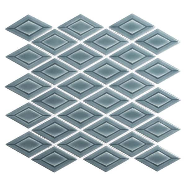ANDOVA Venecia Vivaldi Blue 2 in. x 3 in. 3D Framed Diamond Glossy ...