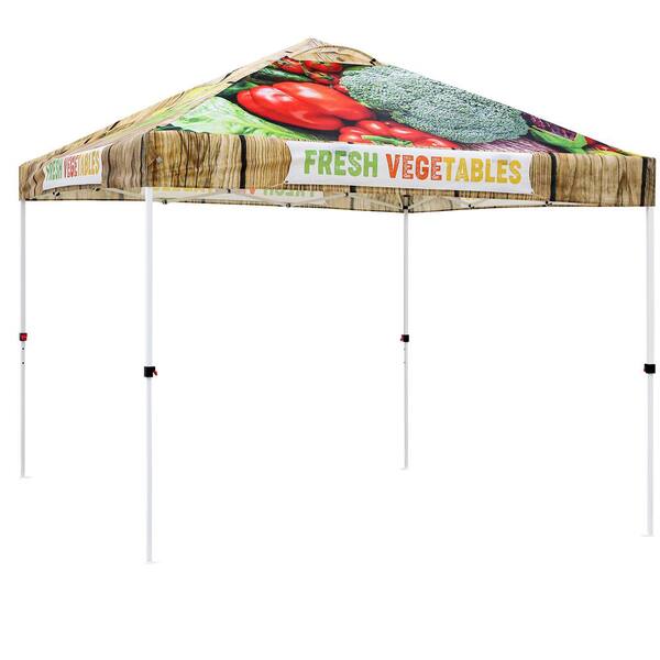 EAGLE PEAK 10 ft. x 10 ft. Pop Up Canopy Tent Instant Outdoor Canopy ...