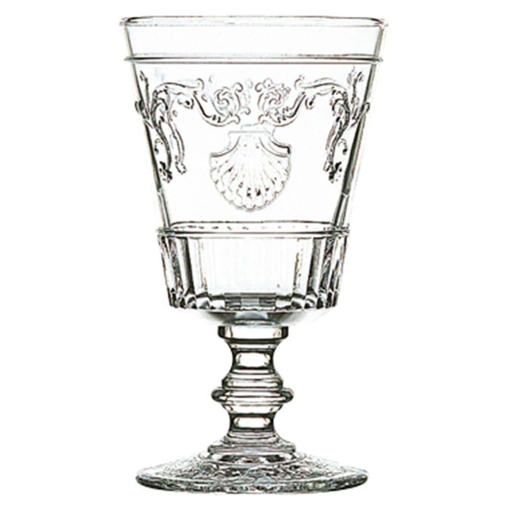 La Rochere Versailles 13.5 oz. Shell/Flower Design Water Glass (Set of ...