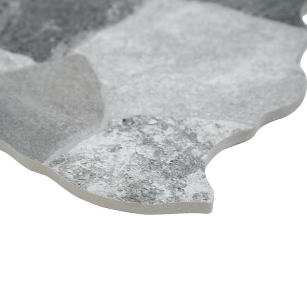 Reviews for MSI Neptune Gray Matte Porcelain Flagstone Look Tile, 17 in ...