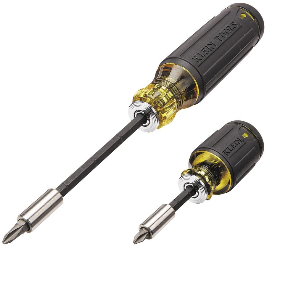 Klein Tools Adjustable Length Multi-Bit Screwdriver Set (2-Piece) 85516 ...