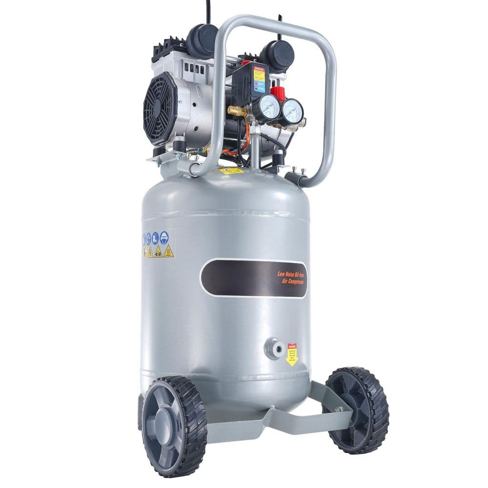SKYSHALO 13 Gal. 2 HP 125 Psi. Portable Electric Pancake Air Compressor ...