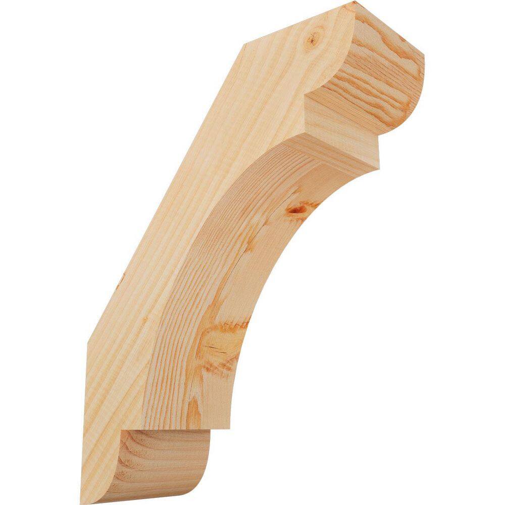 Ekena Millwork 5 1/2"W x 14"D x 18"H Olympic Smooth Knee Brace, Douglas ...