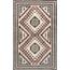nuLOOM Leighton Machine Washable Southwestern Medallion Beige 4 ft. x 6 ...
