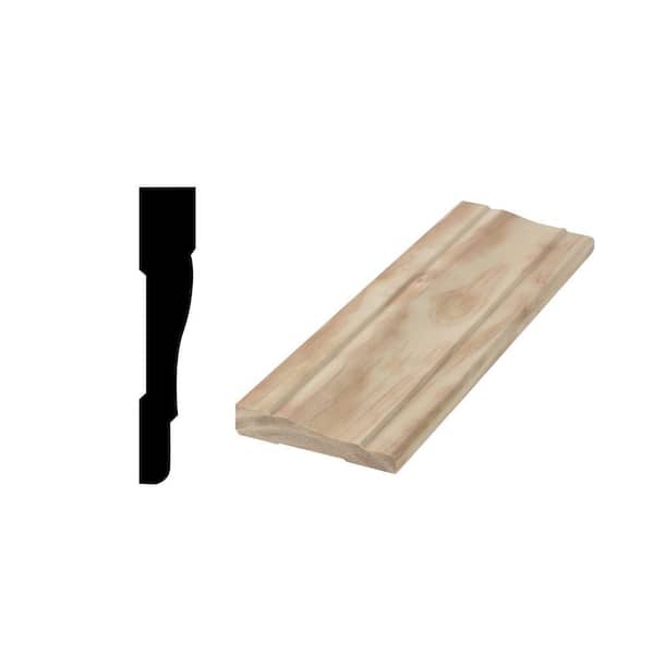 Woodgrain Millwork WM 444 11/16 in. x 3-1/2 in. Solid Pine Door and ...