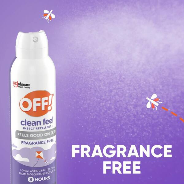 OFF! Clean Feel Picaridin Mosquito Repellent, Everyday Aerosol Bug ...