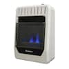 ProCom Heating 10,000 BTU Blue Flame Ventless Dual Fuel Heater with ...
