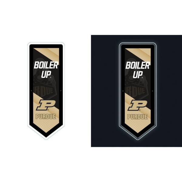 Evergreen Purdue University Pennant 9 in. x 23 in. Plug-in LED Lighted ...