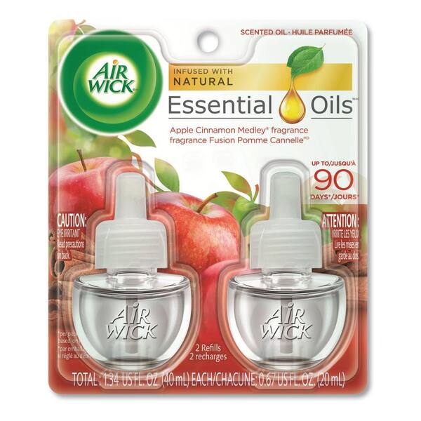 Air Wick 0.67 oz. Apple Cinnamon Medley Oil Automatic Air Freshener ...