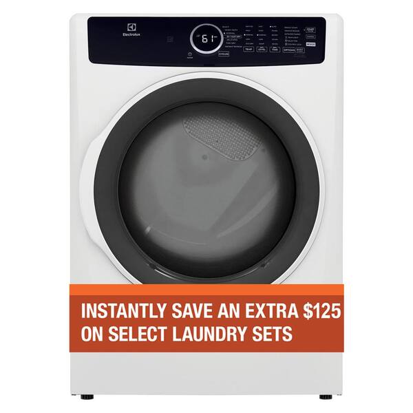 Electrolux 8 cu. ft. Front Load Gas Dryer in White ELFG7437AW - The ...