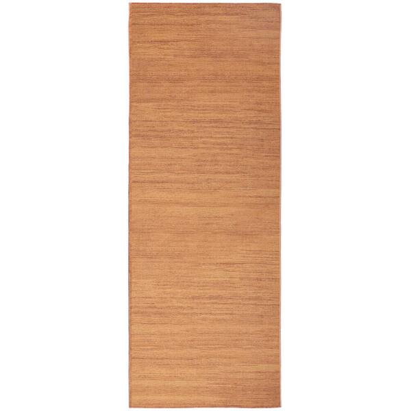 Nourison Washable Essentials Copper 2 ft. x 8 ft. All-over design ...